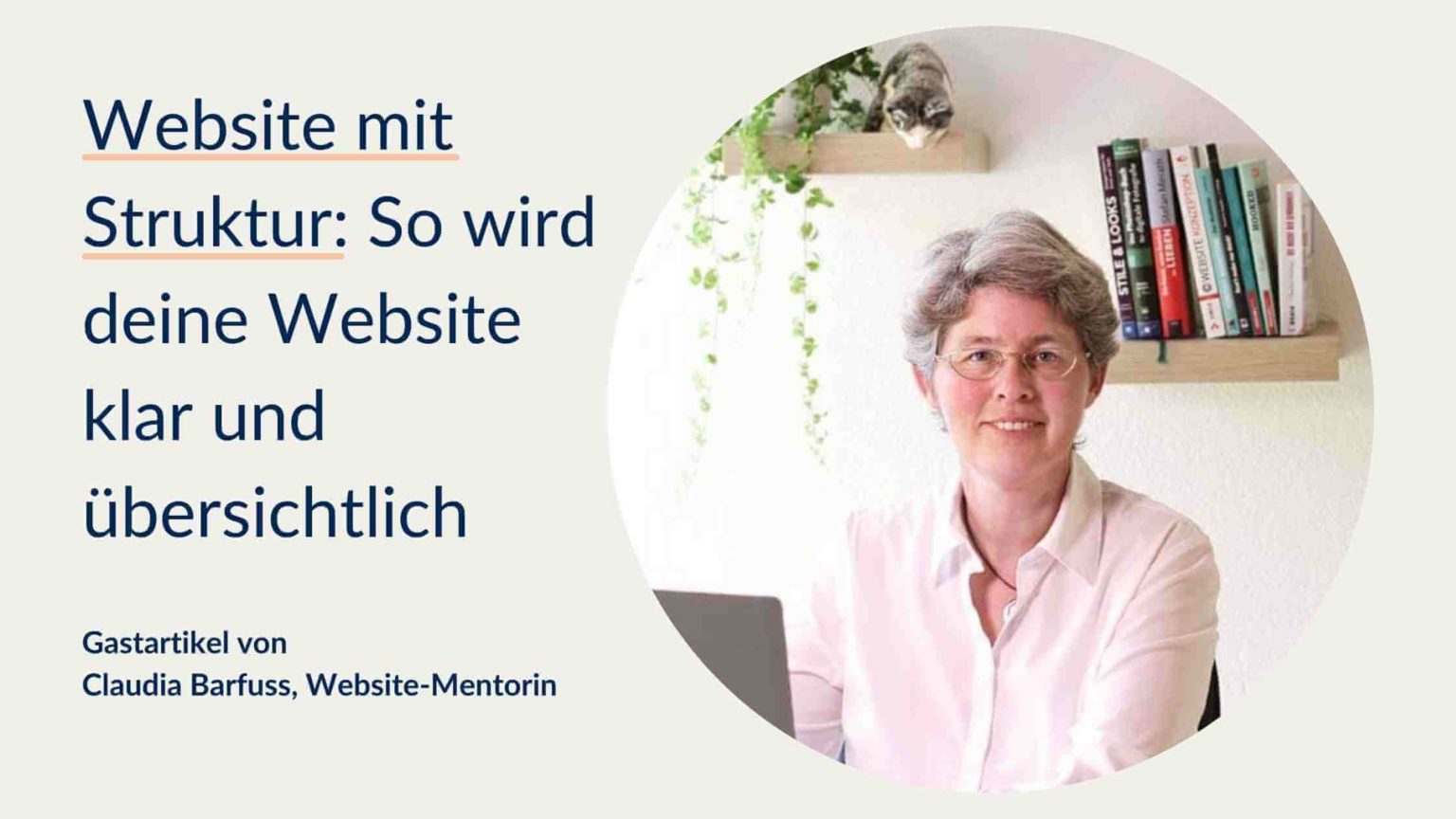 Eine Website mit Struktur ist klar und übersichtlich